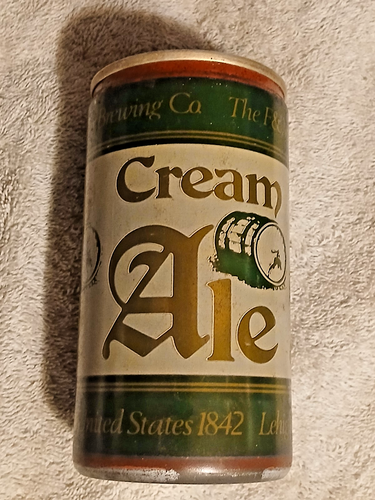 F & M Schaefer Cream Ale 12 oz Beer Can - The F & M Schaefer Brewing Co ...