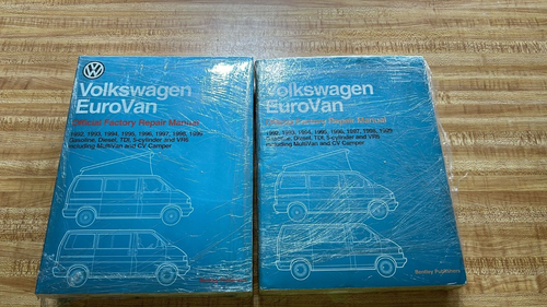Volkswagen VW EuroVan Campmobile Van Shop Service Repair Manual Set ...