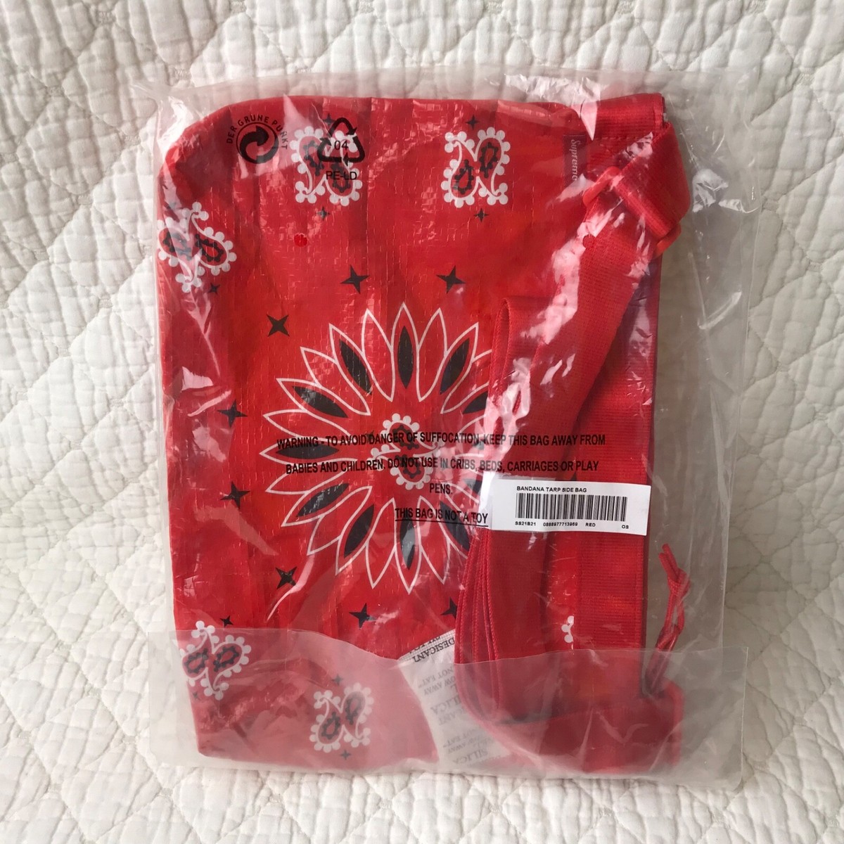Supreme Bandana Tarp Side Bag Red Unisex SS21 New | eBay Supreme Bandana Tarp Side Bag Red Unisex SS21 New | eBay