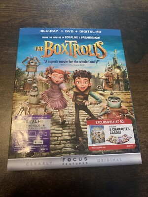 The Boxtrolls (2014) (Blu-ray/DVD) Target Exclusive Bonus 5 Character ...