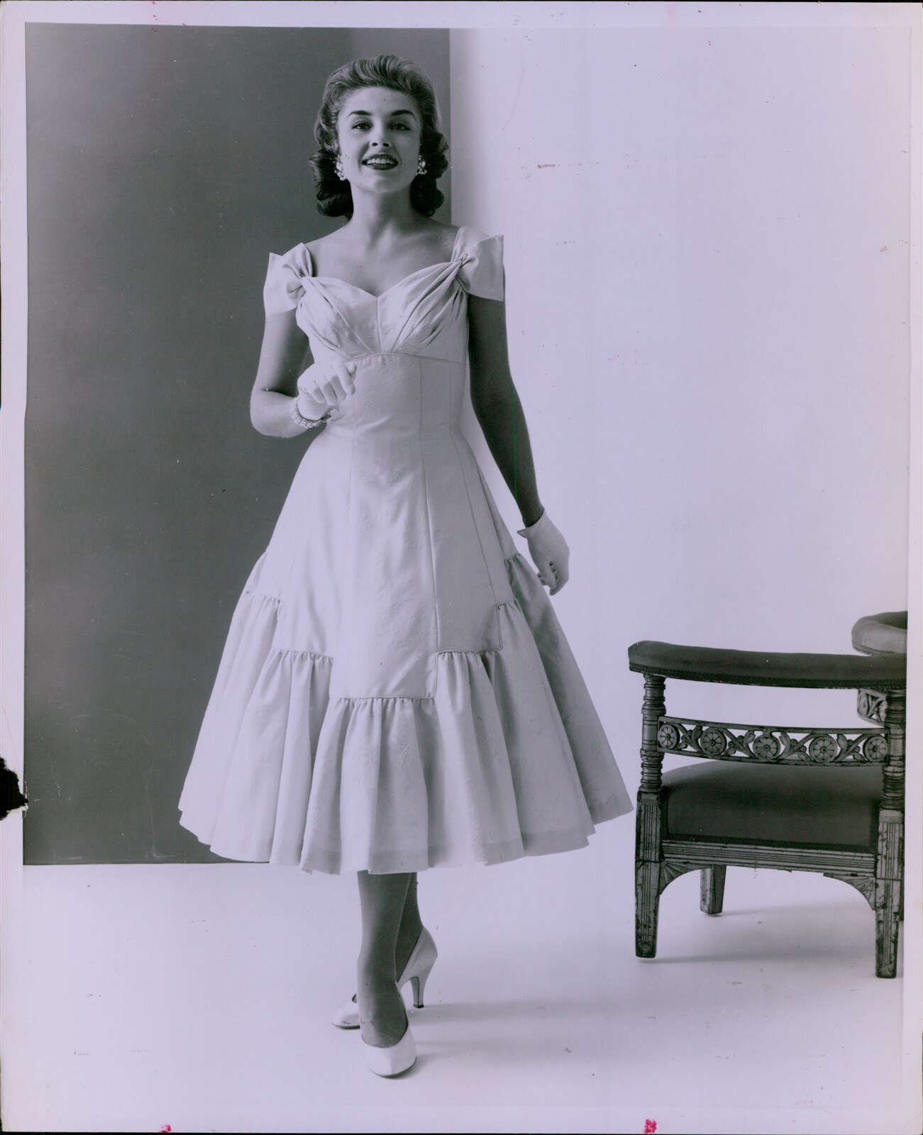 LG770 1957 Orig Photo MARIAN ANN MCKNIGHT Alix of Miami Designer ...