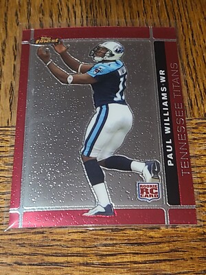 TITANS PAUL WILLIAMS 2007 TOPPS FINEST #139 ROOKIE CARD RC | eBay