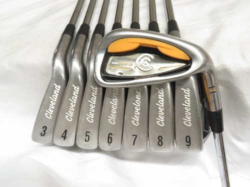 Used Cleveland CG Gold Iron Set 3-PW Regular Flex Steel Shafts R | eBay