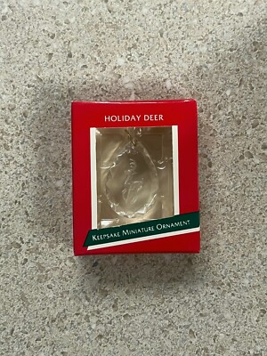 Hallmark Keepsake Holiday Deer Miniature Ornament 1989 | eBay