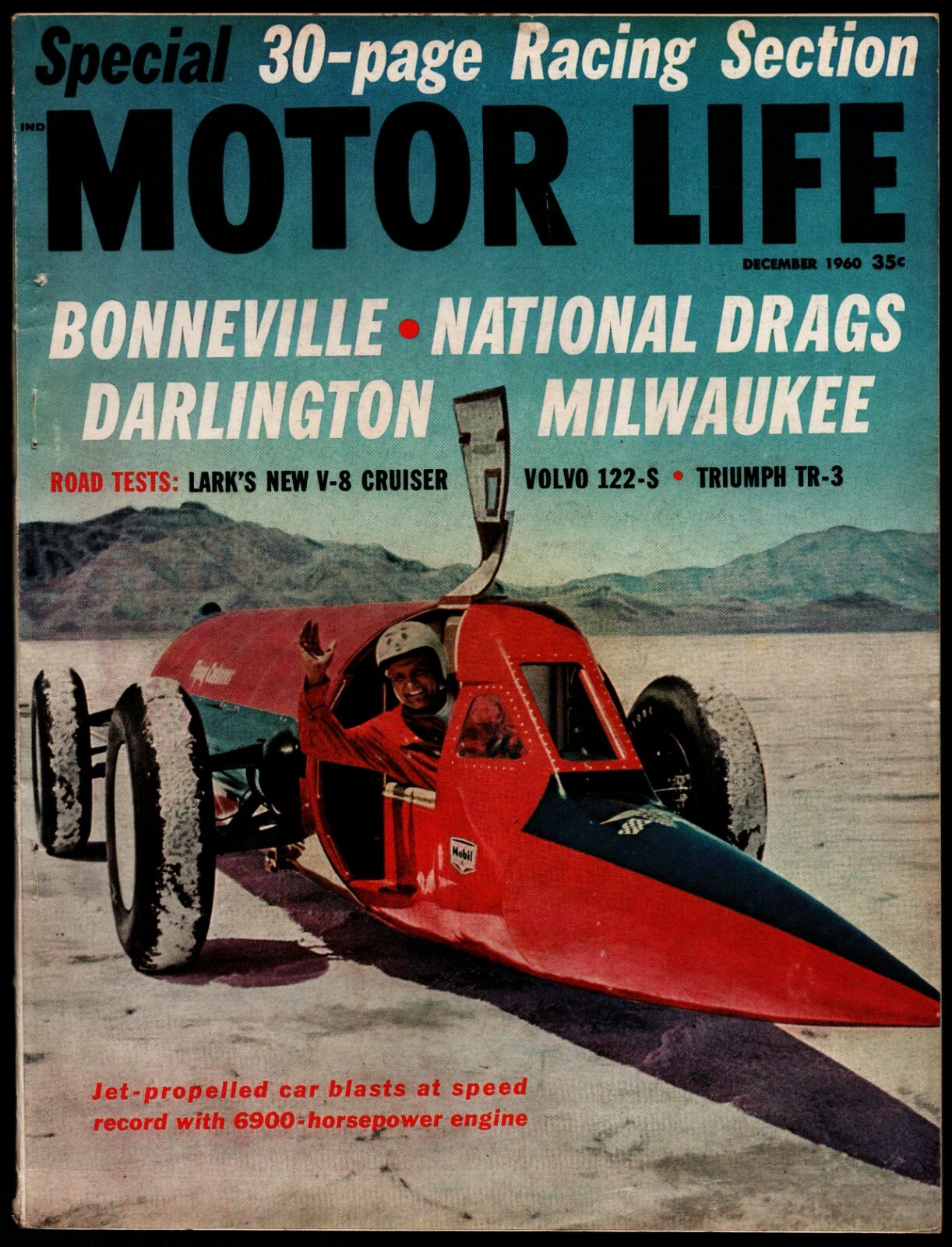 DECEMBER 1960 MOTOR LIFE MAGAZINE, STUDEBAKER LARK, TRIUMPH TR-3, VOLVO ...