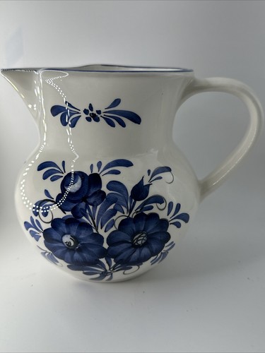 Dipinto A Mano Hand-Painted Floral Ceramic Pitcher Italy “Bellagio” | eBay