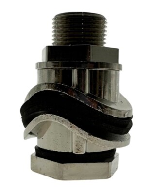 1" Zinc Alloy Corrugated Tank Outlet Nickel Plated Water Tanks Heavy ...