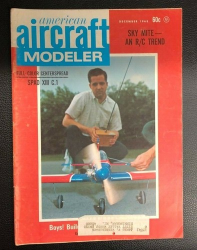 AMERICAN AIRCRAFT MODELER Magazine December 1968 color centerfold ...