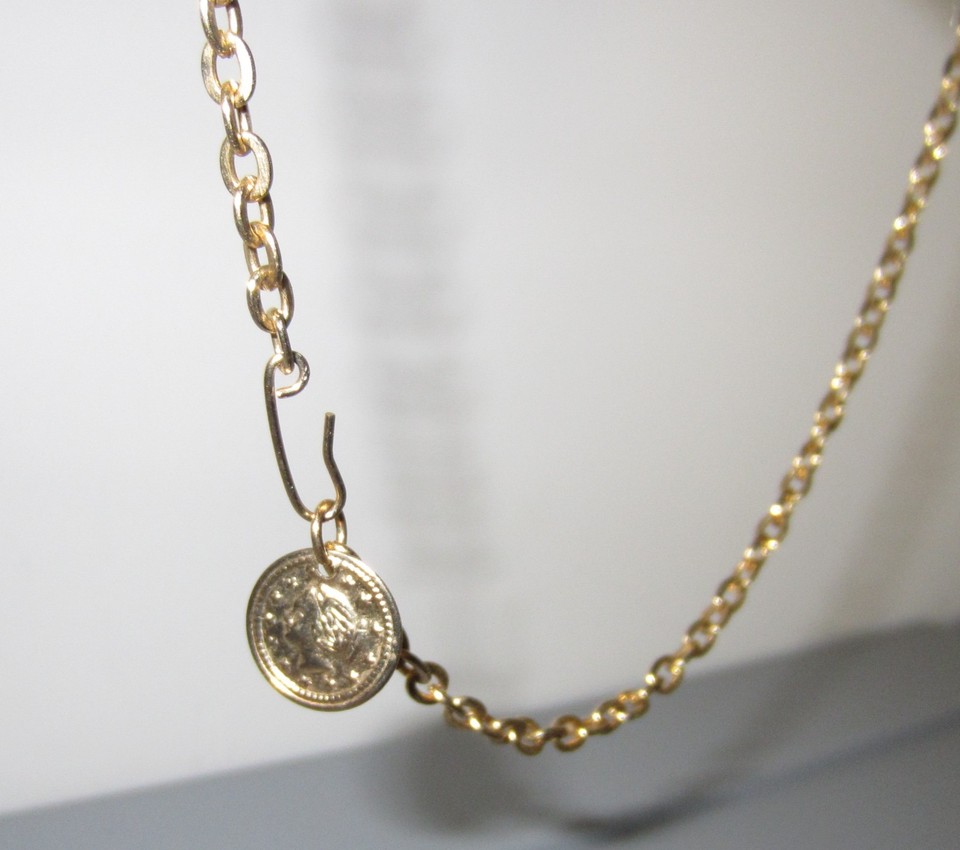Vintage Faux French Coin Historic Necklace – Inscribed with Historical ...
