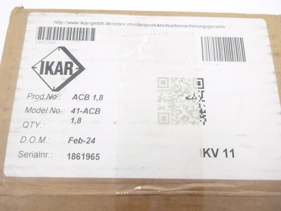 IKAR ACB 1,8 41-ACB Retractable Fall Arrester Safety Device 08004-0638 ...
