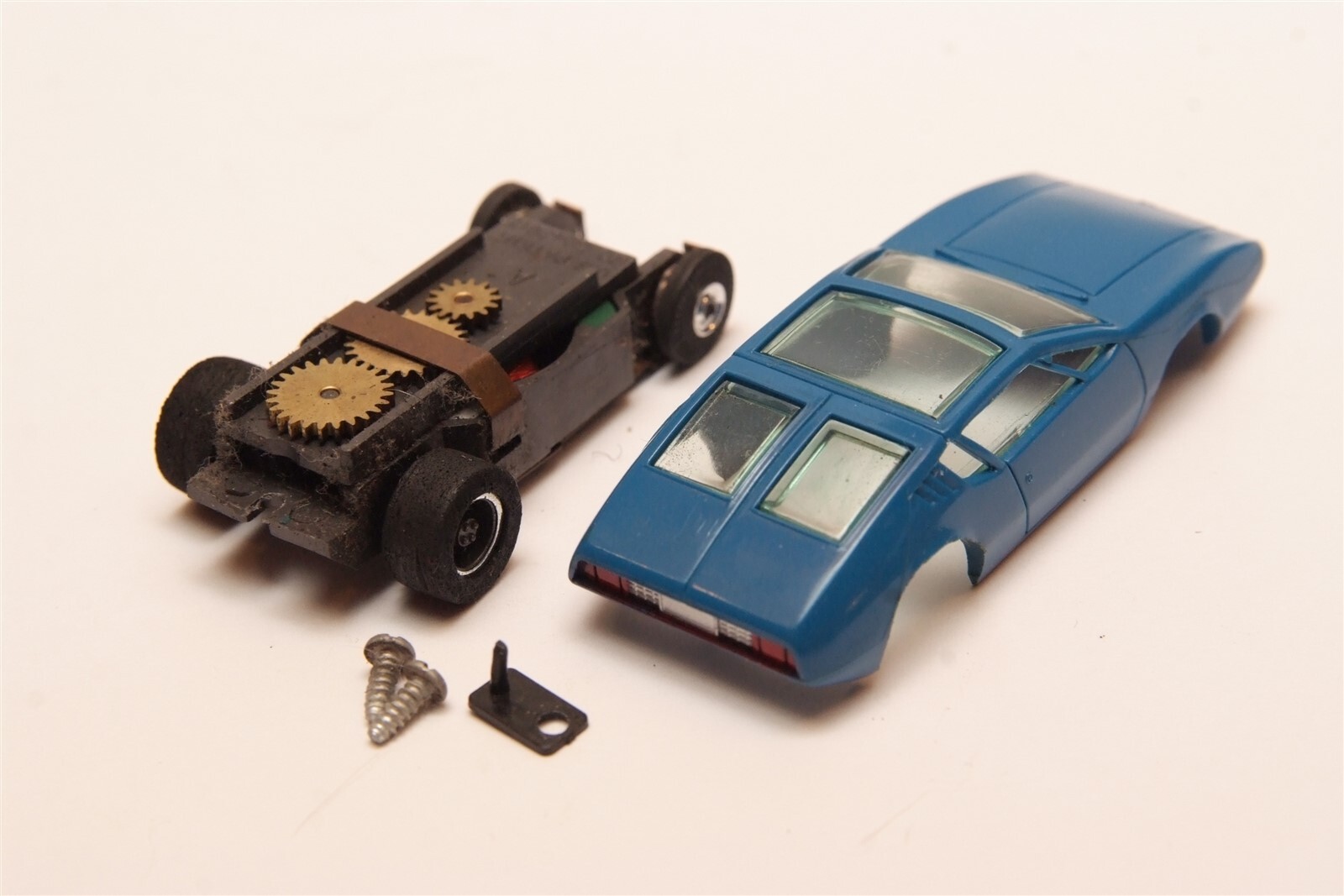 P17 Vintage Aurora AFX HO Scale Slot Car Medium Blue Mangusta | eBay