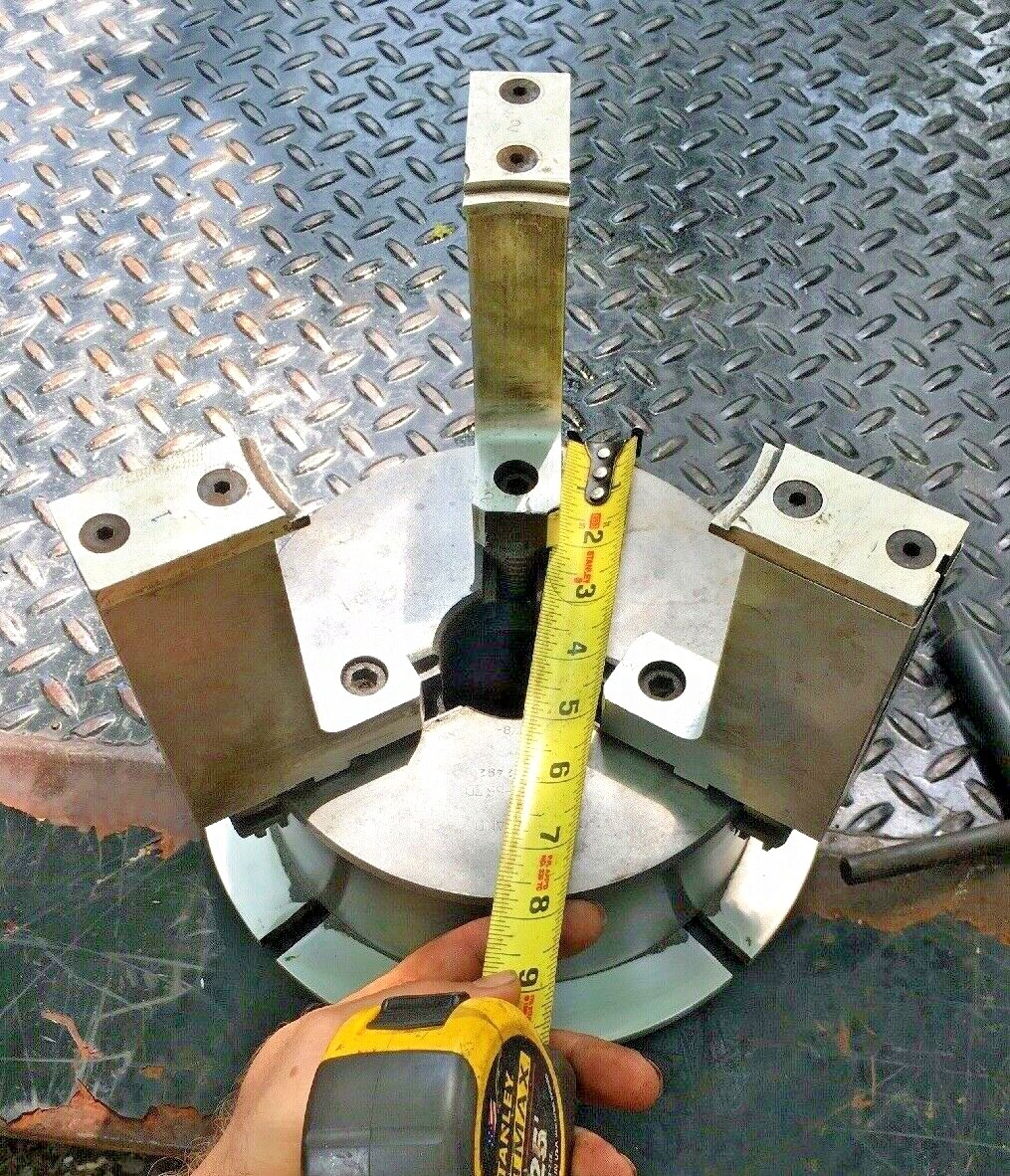 Poland 8" 3-Jaw With 2pc Piston Jaws Milling Machine Metal Lathe Chuck ...