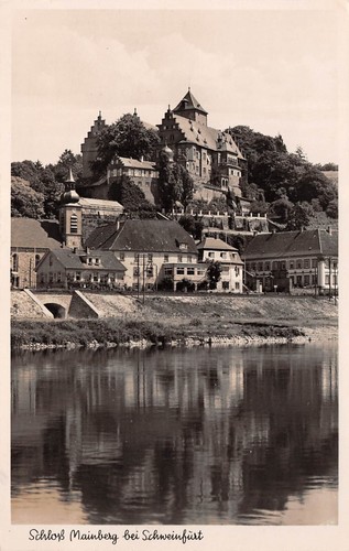 Mainberg Castle Near Schweinfurt 'Inn At The Black Eagle' Postcard AK ...