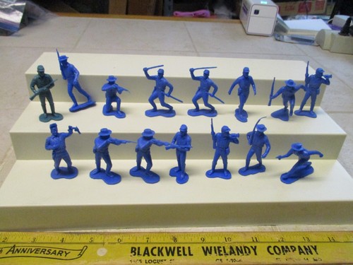 Marx Blue and Gray Civil War Playset Figures Plastic VTG Lot Marked ...