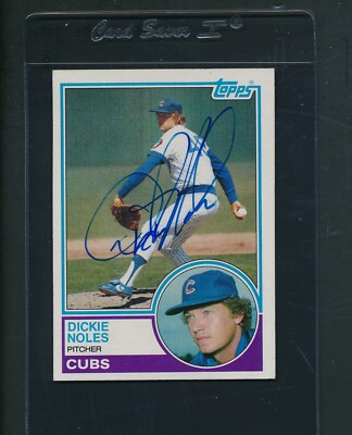 1983 Topps #99 Dickie Noles Cubs Signed Auto *B371 | eBay Australia