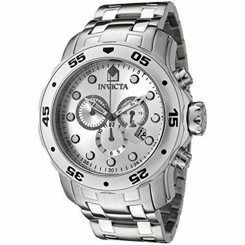 Invicta 0071 Pro Diver Chronograph Stainless Steel Men Watch - Silver ...