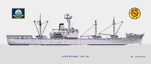 USS Pyro AE-24 Print US Navy | eBay