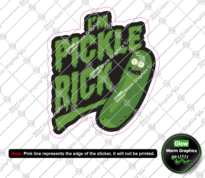 Rick and Morty I'm Pickle Rick Funny Car/Van/Bumper Laptop Sticker ...
