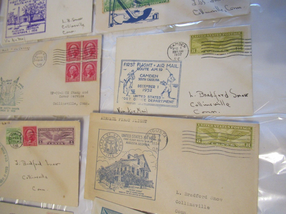 Lot of 75 early Postal Covers, First Day, First Flight, World Fair ...
