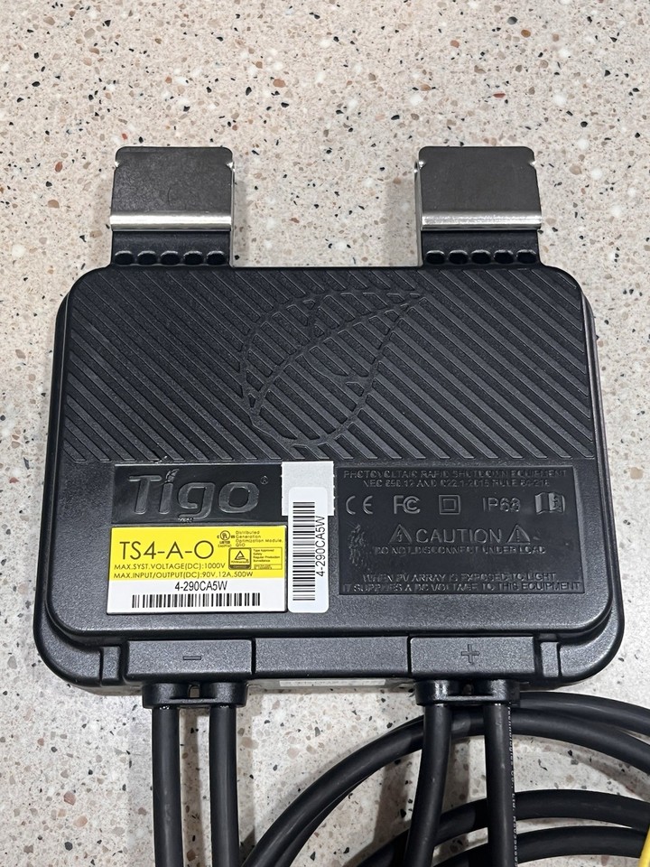 TIGO TS4-A-O 1500VUL/1000VTUV , 451-00252-32 ,1.2M CABLE MC4 Solar ...