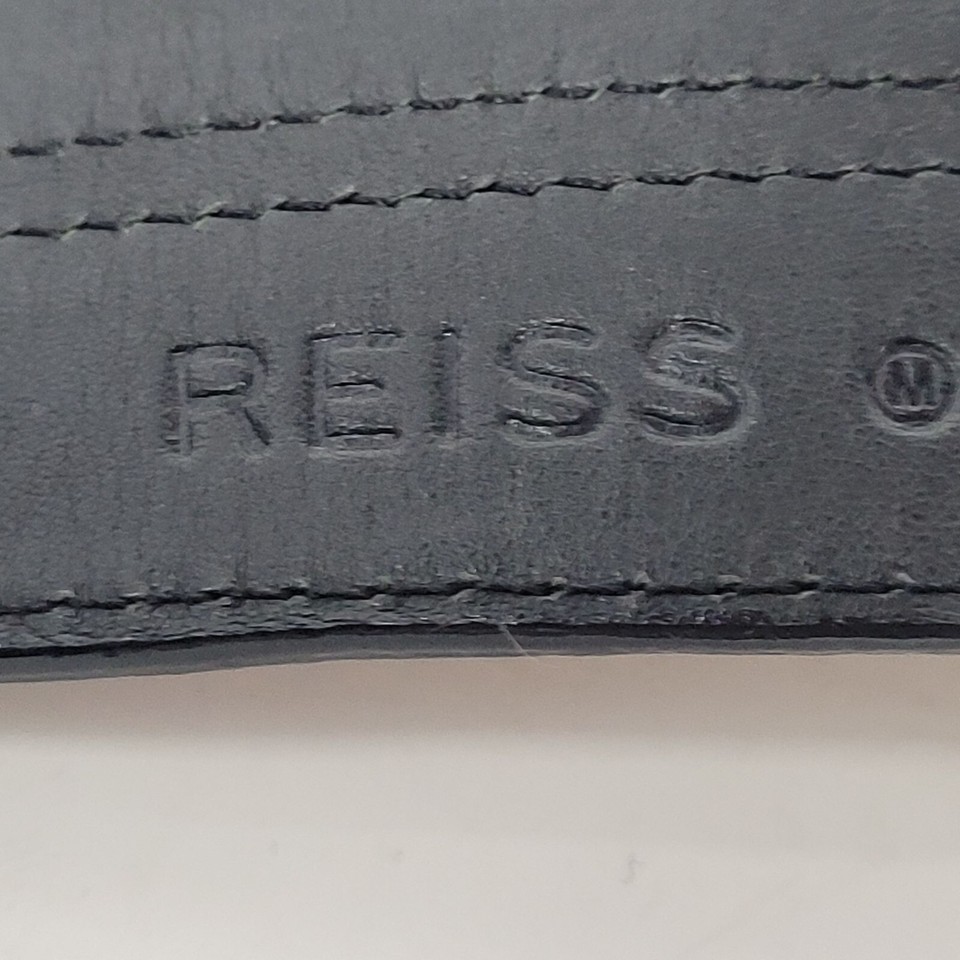 Reiss Womens Waist Belt Patent Leather Metallic Copper Double Buckle | eBay