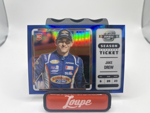 Jake Drew 2023 Panini Chronicles Racing Contenders Optic Blue Prizm ...
