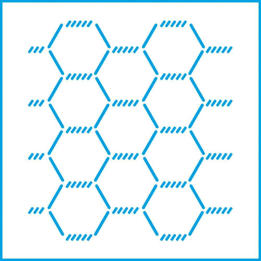 Grid 4x4in : Laser Cut Diy Reusable Stencil 10x10cm Abstract Wire ...