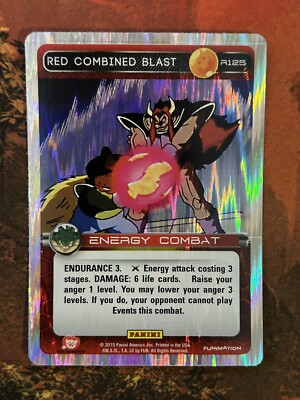 DBZ Panini Red Combined Blast Foil Rare #R125 - Heroes & Villains - NM ...