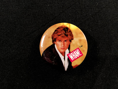 Original 1984 Wham! 1" pinback button George Michael concert ...
