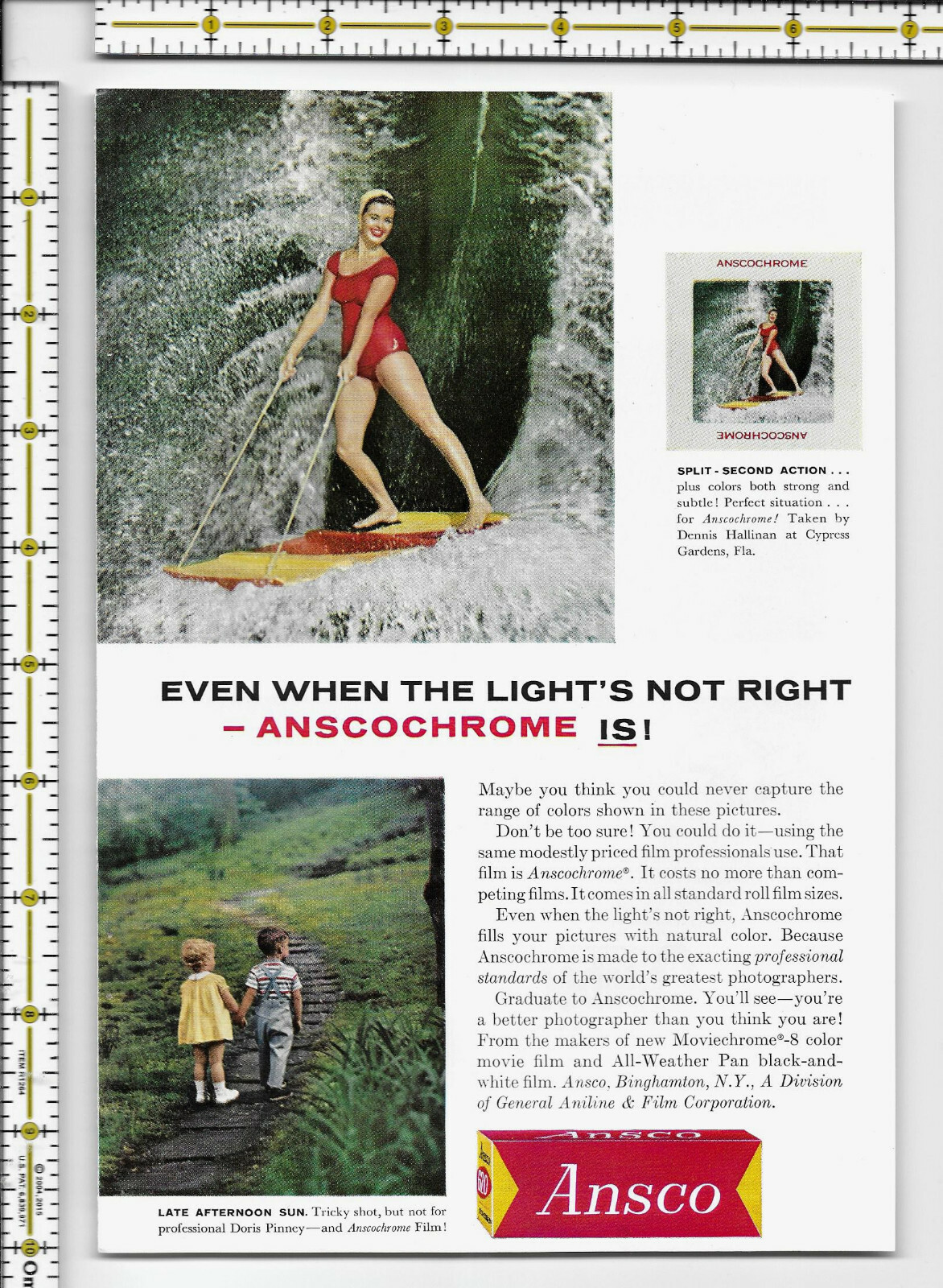 Ansco Anscochrome 1960 magazine print ad | eBay