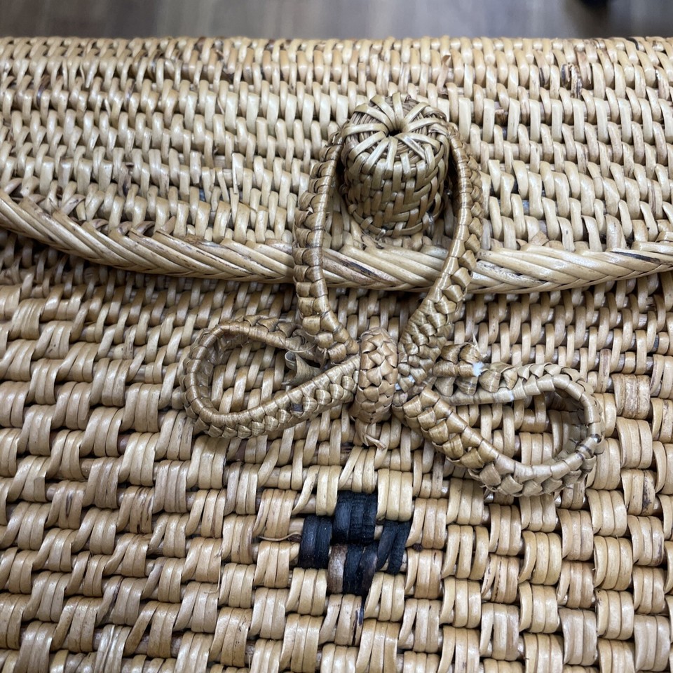 Straw Rectangular Shoulder Bag | eBay