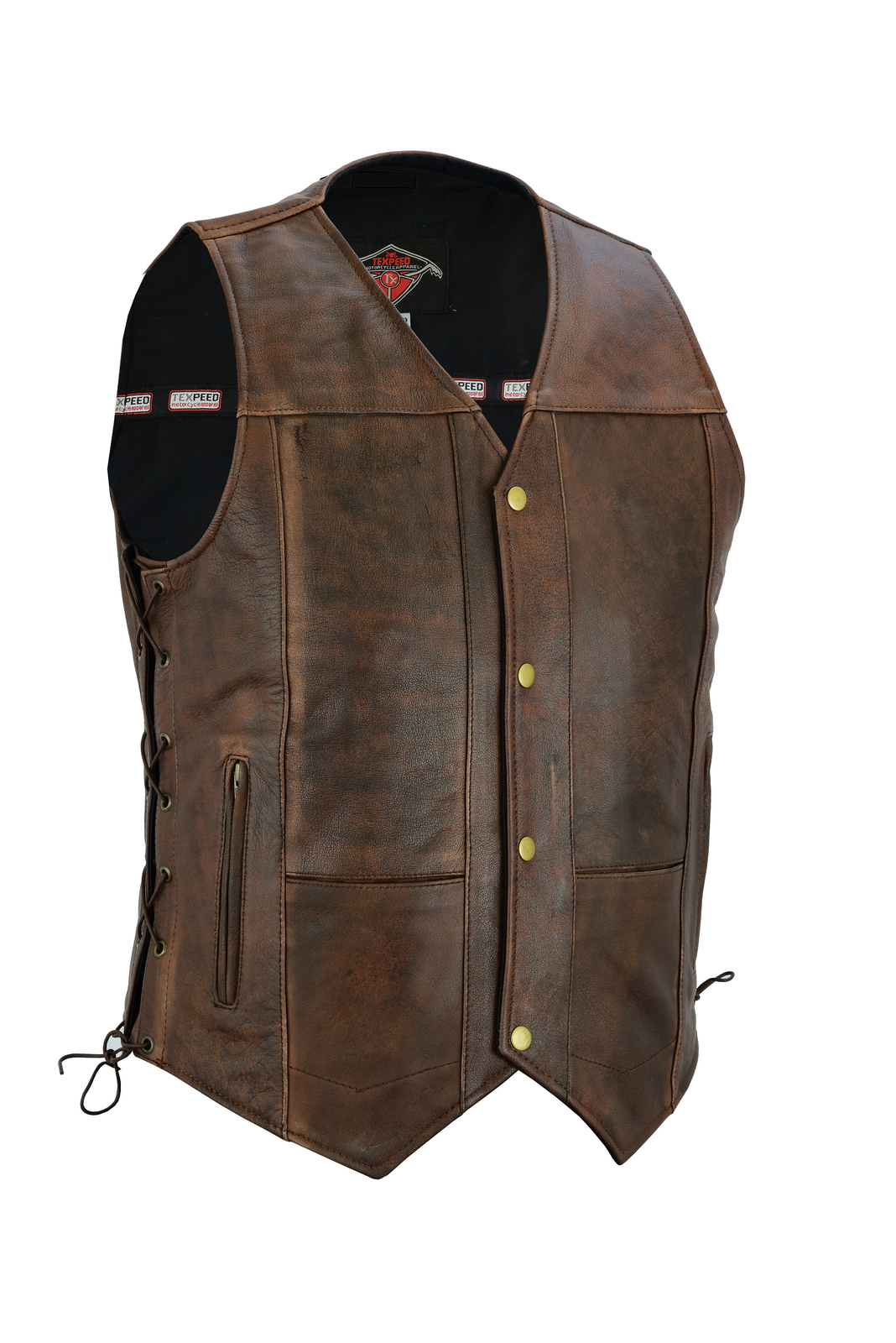 Mens Real Leather Waistcoat Motorbike Motorcycle Biker Genuine Gillet ...