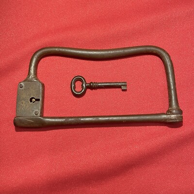 Vintage Solid Iron Padlock / Navy Sea Bag Lock w/ Key, Approx. 5.5 ...