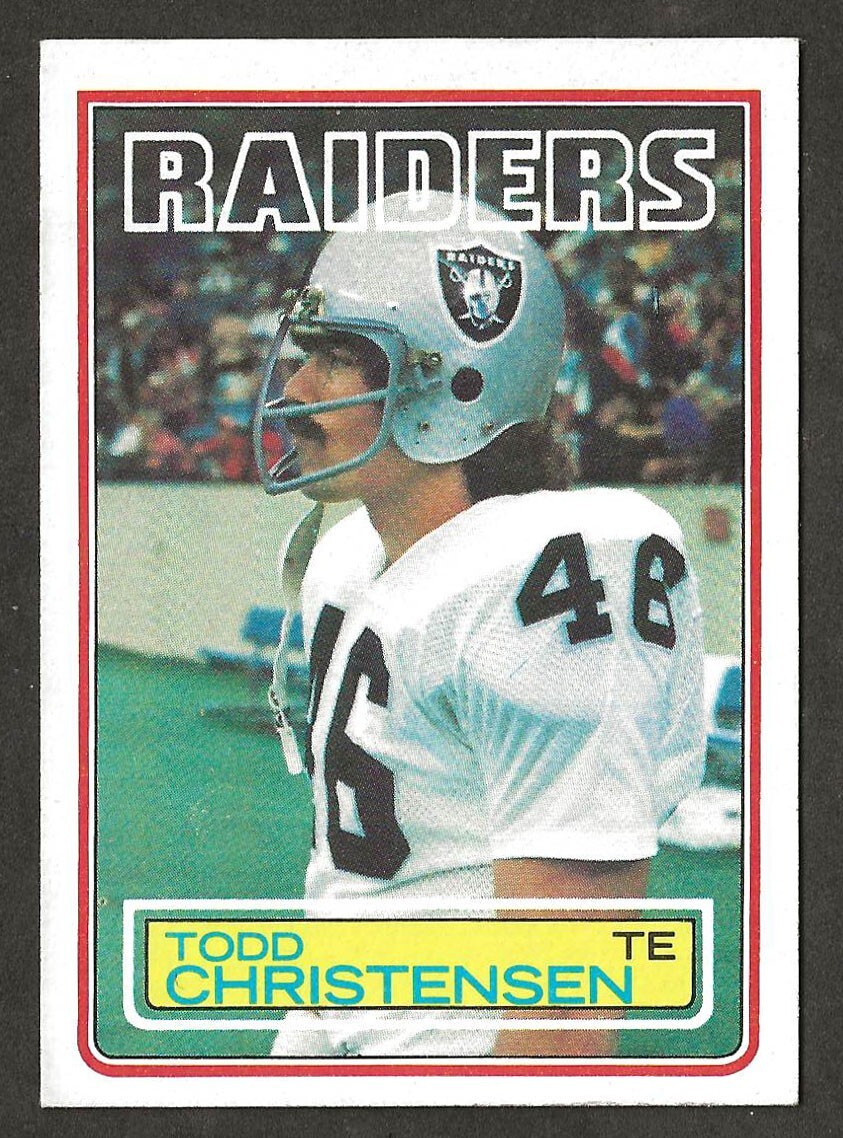 1983 Topps #298 TODD CHRISTENSEN Oakland Raiders ROOKIE - NM-MT 08 | eBay