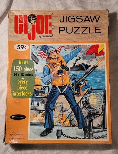 Vintage 1965 Whitman Hasbro GI Joe 150 Piece Jigsaw Puzzle Navy | eBay