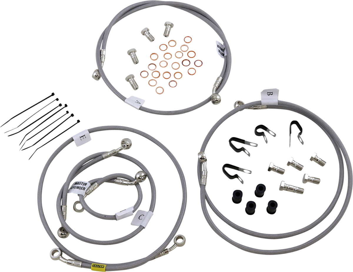 Galfer Brakes - FK003D805-5 - Sportbike Stainless Steel Hydraulic Brake ...