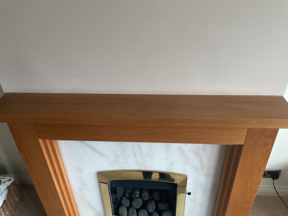 fireplace surround wood 48 inch wide, excellent condition | eBay UK
