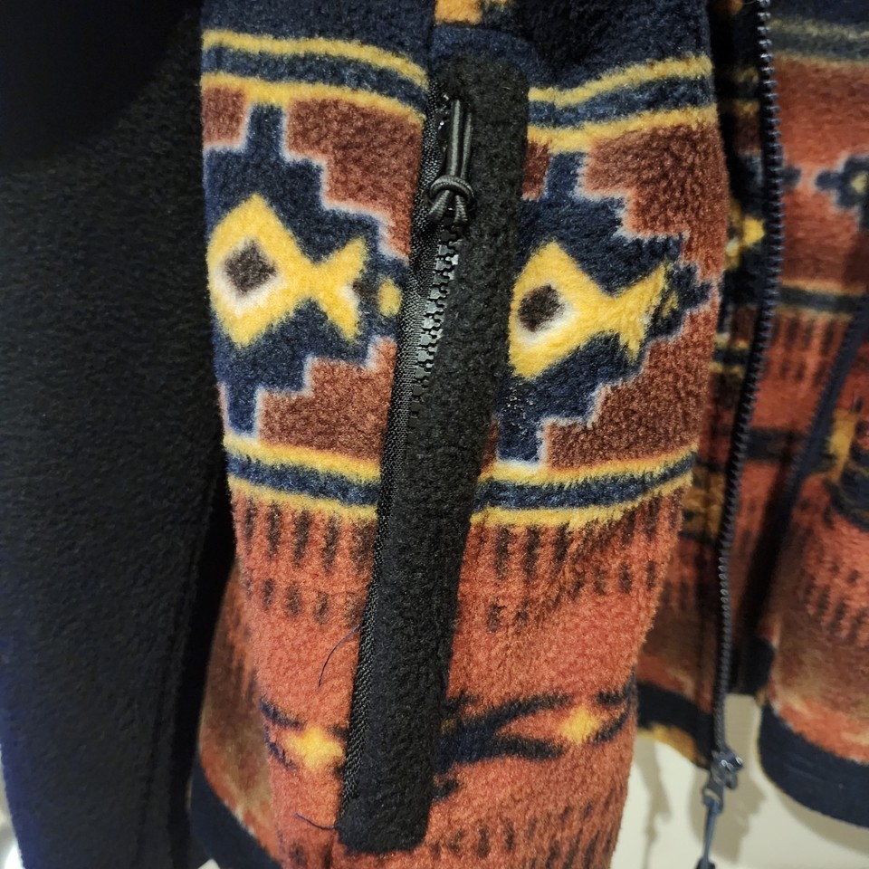 Womens Angderson Large Southwestern Aztec Print Fleece Jacket Size 2XL ...