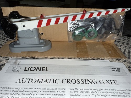Lionel O Automatic Crossing Gate 6-12714 in Original Box B28 | eBay
