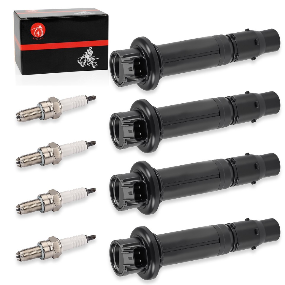 Ignition Coils Stick w/ Spark Plug For Yamaha YZF R6 2003-2005 YZF R6S ...