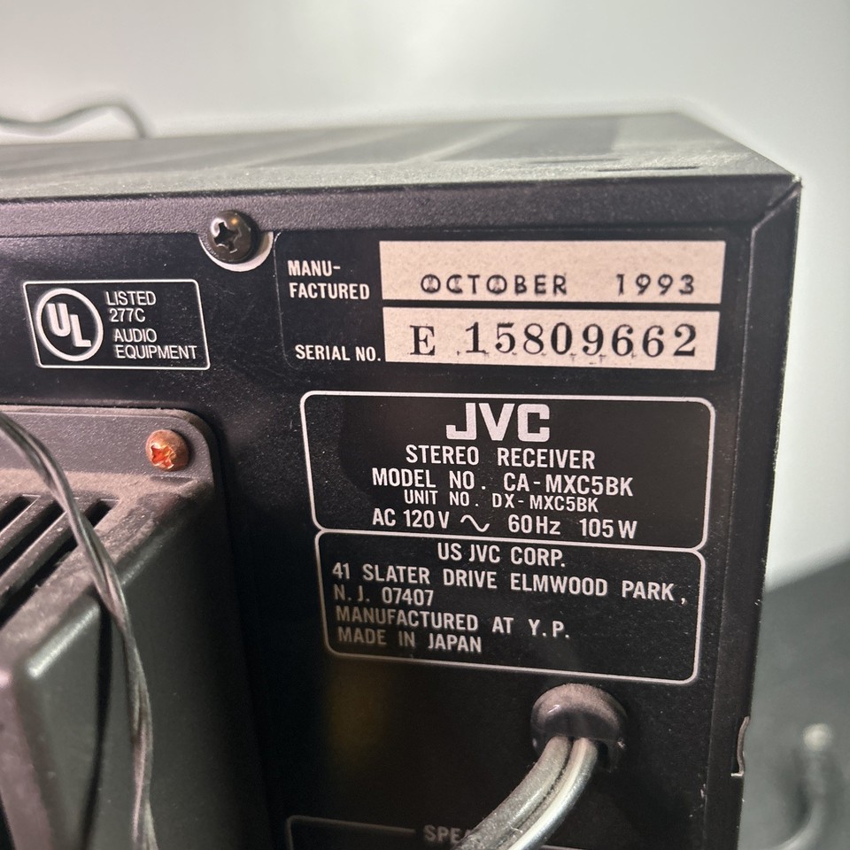 JVC MX-C5 Compact Component System 6+1 CD Changer/ Dual Tape *Read* | eBay