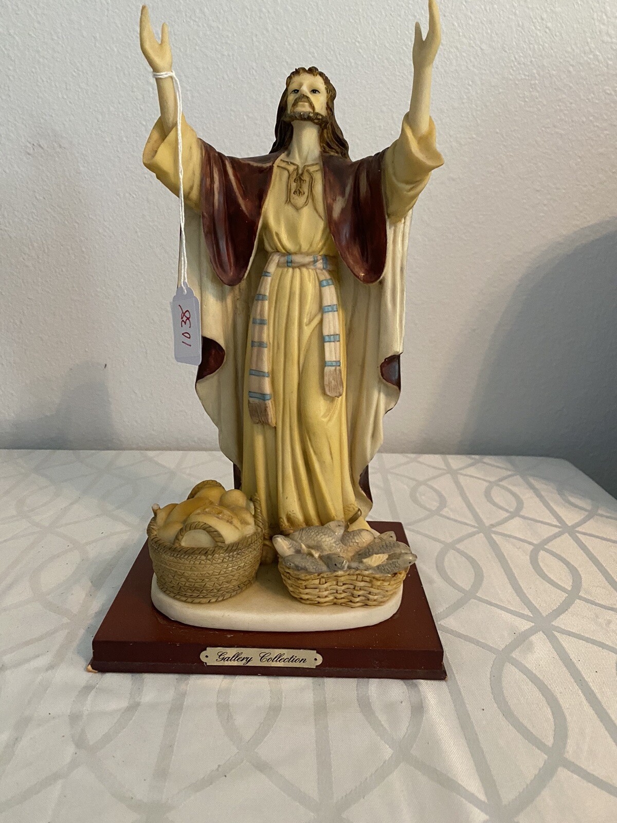 Gallery Collection Christ Jesus Statue 12” 3lb W/ Baskets Of Bread ...