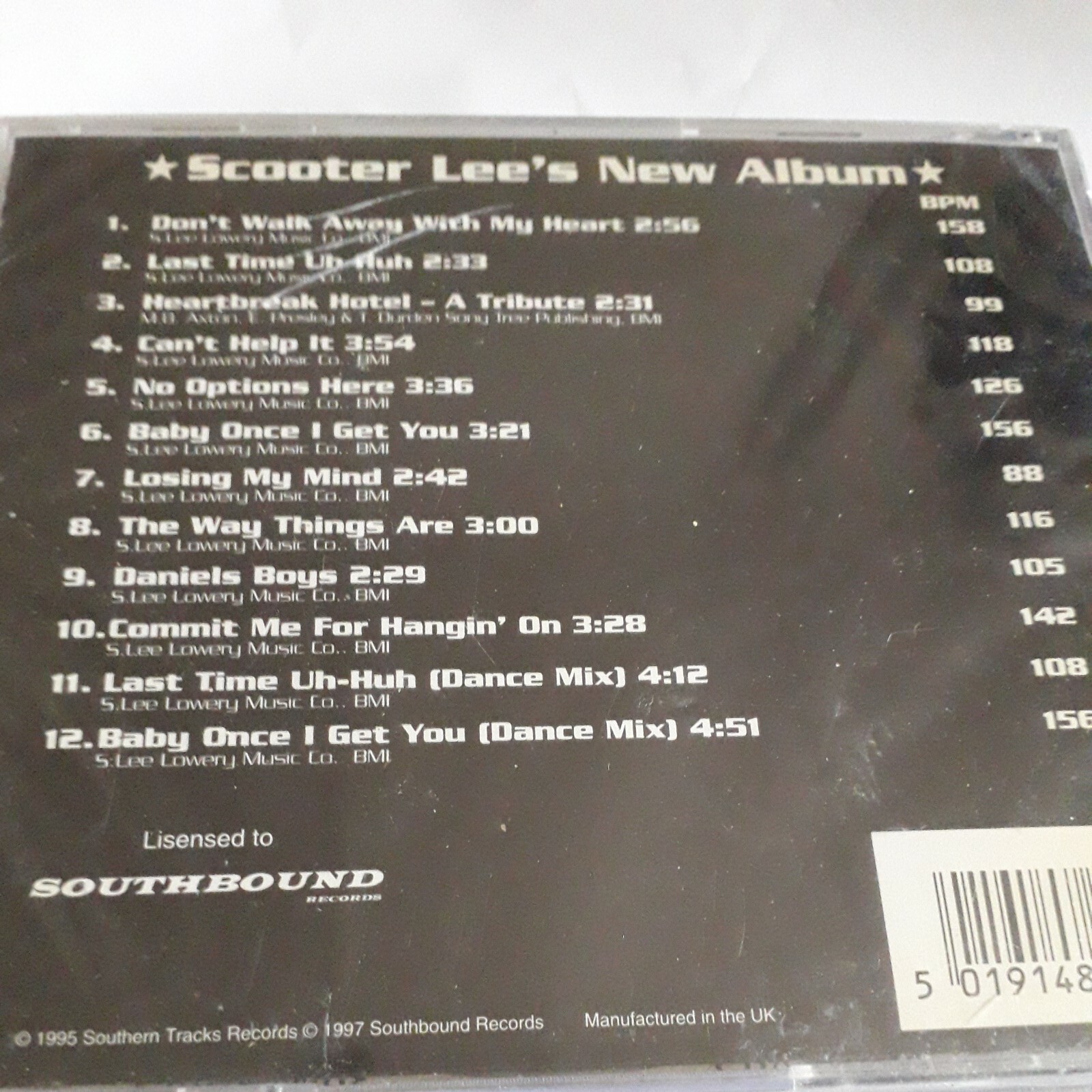 SCOOTER LEE NEW ALBUM CD 1995 NEW SEALED DONT WALK AWAY WITH MY HEART ...