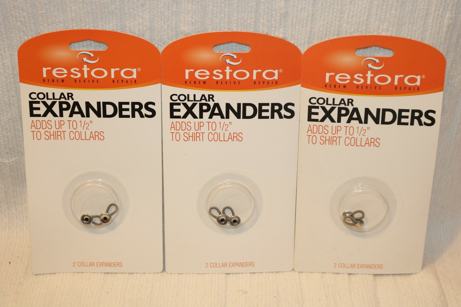 Lot of 3 Restora Metal Collar EXPANDERS Packages, 2 per Pack, New ...