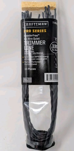 Craftsman 85970 .130 ” Pro Series Hassle-Free XQ Trimmer Line 10pc USA ...