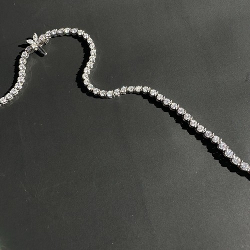 Tiffany and Co Victoria Graduated Line Necklace 16.25" Long 10.18 Total ...
