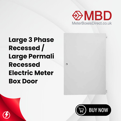 Large 3 Phase Recessed / Large Permali Recessed Electric Meter Box Door ...