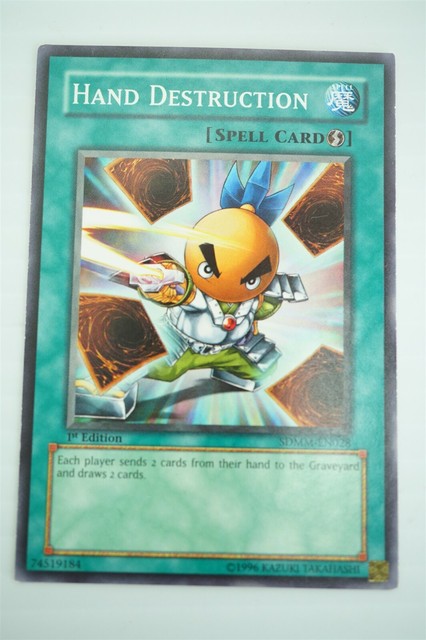 Hand Destruction SDMM EN028 1st Ed Common YuGiOh Konami TCG Card | eBay