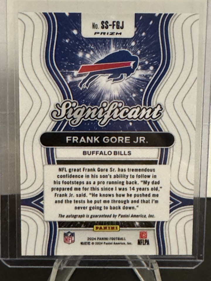 🔥2024 Panini Prizm Draft Picks - Silver Prizm Autographs Frank Gore Jr ...