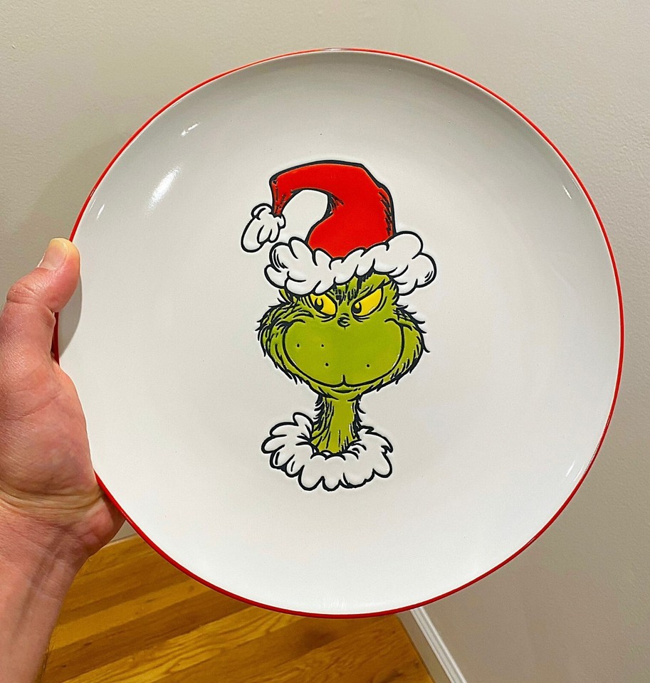 How The Grinch Stole Christmas Grinch Head Dinner Plates Set Of 6 | eBay